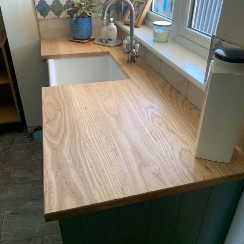 Full Stave Ash 27mm - Wood Worktops